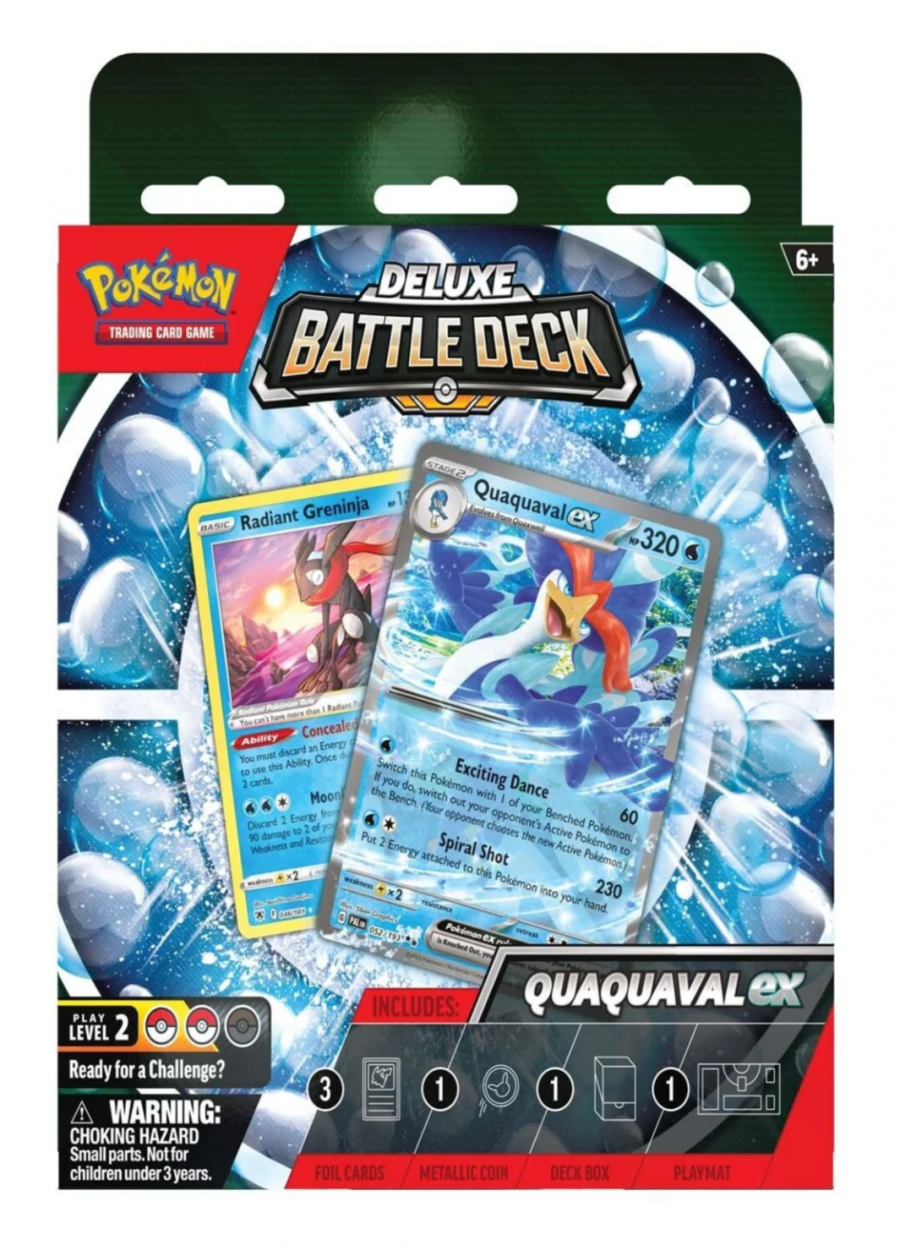 Kártyajáték Pokémon TCG - Deluxe Battle Deck Quaquaval ex - Xzone.hu