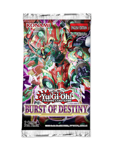 Kártyajáték Yu-Gi-Oh! - Burst of Destiny Booster (9 kártya) - Xzone.h